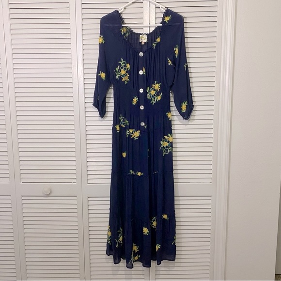 fig and flower | Dresses | Fig And Flower Ladies Size Medium Blue ...